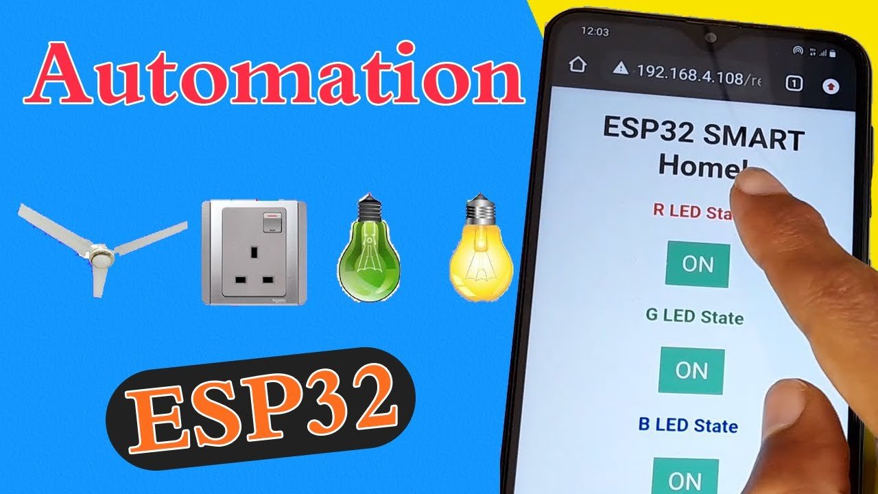 ESP32 Home Automation Setup (WiFi & Switch Control) - DIY TechRush